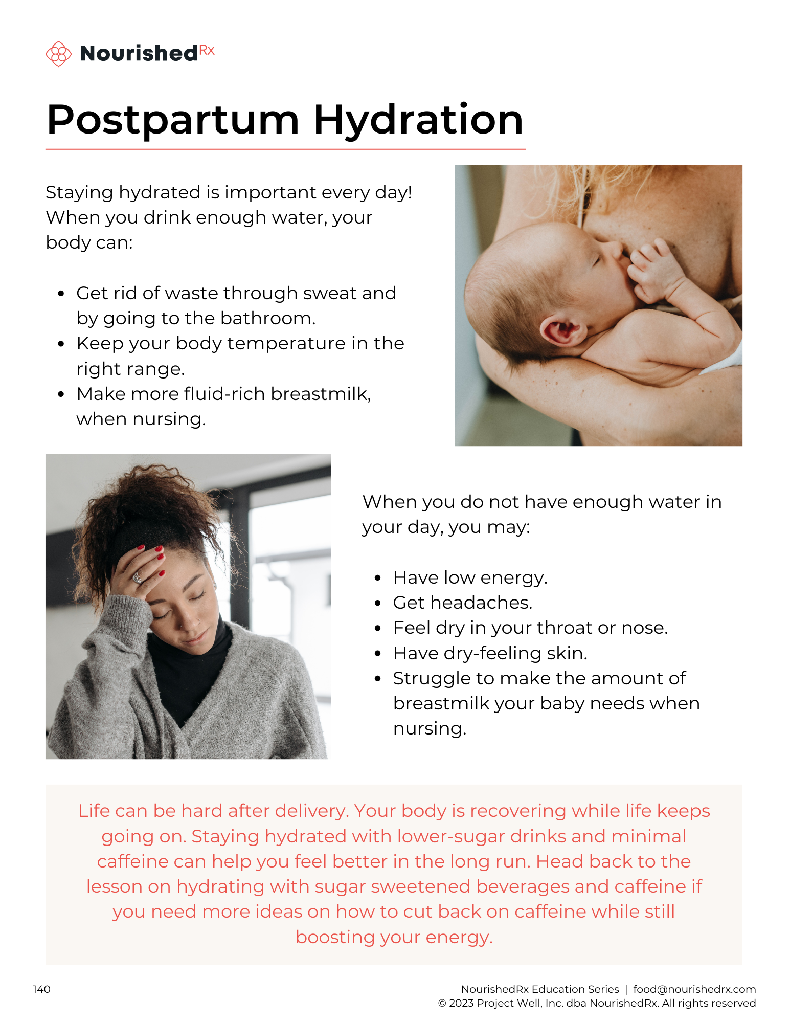 Staying Hydrated After Delivery Nourishedrx