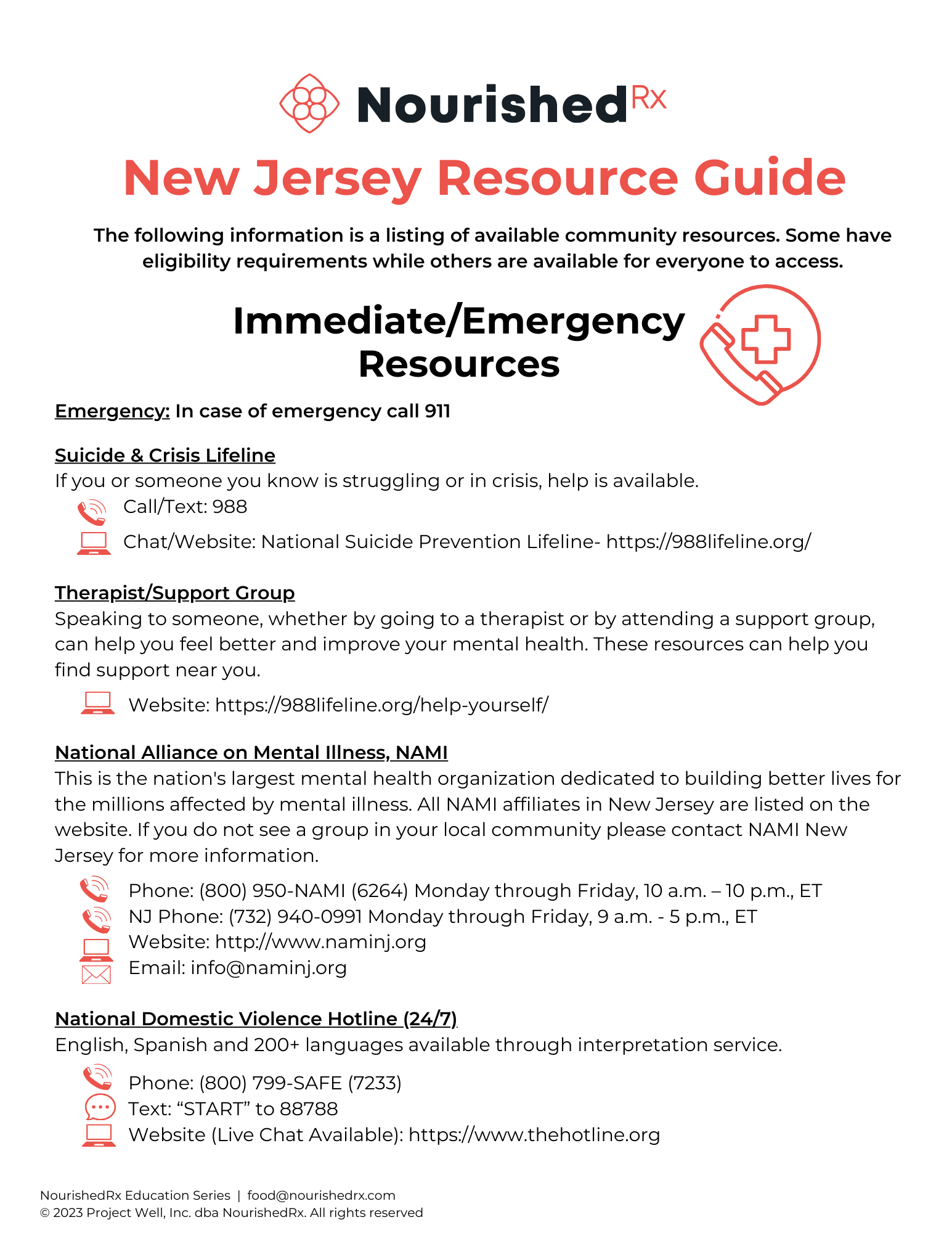 New Jersey Resource Guide – NourishedRx