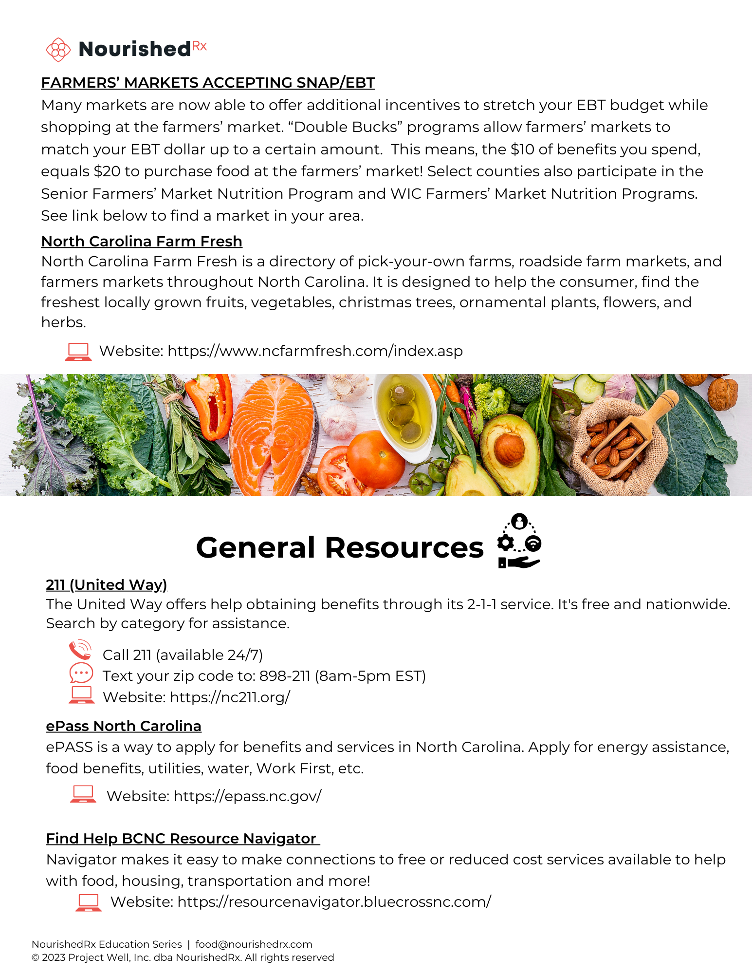 North Carolina Resource Guide – NourishedRx