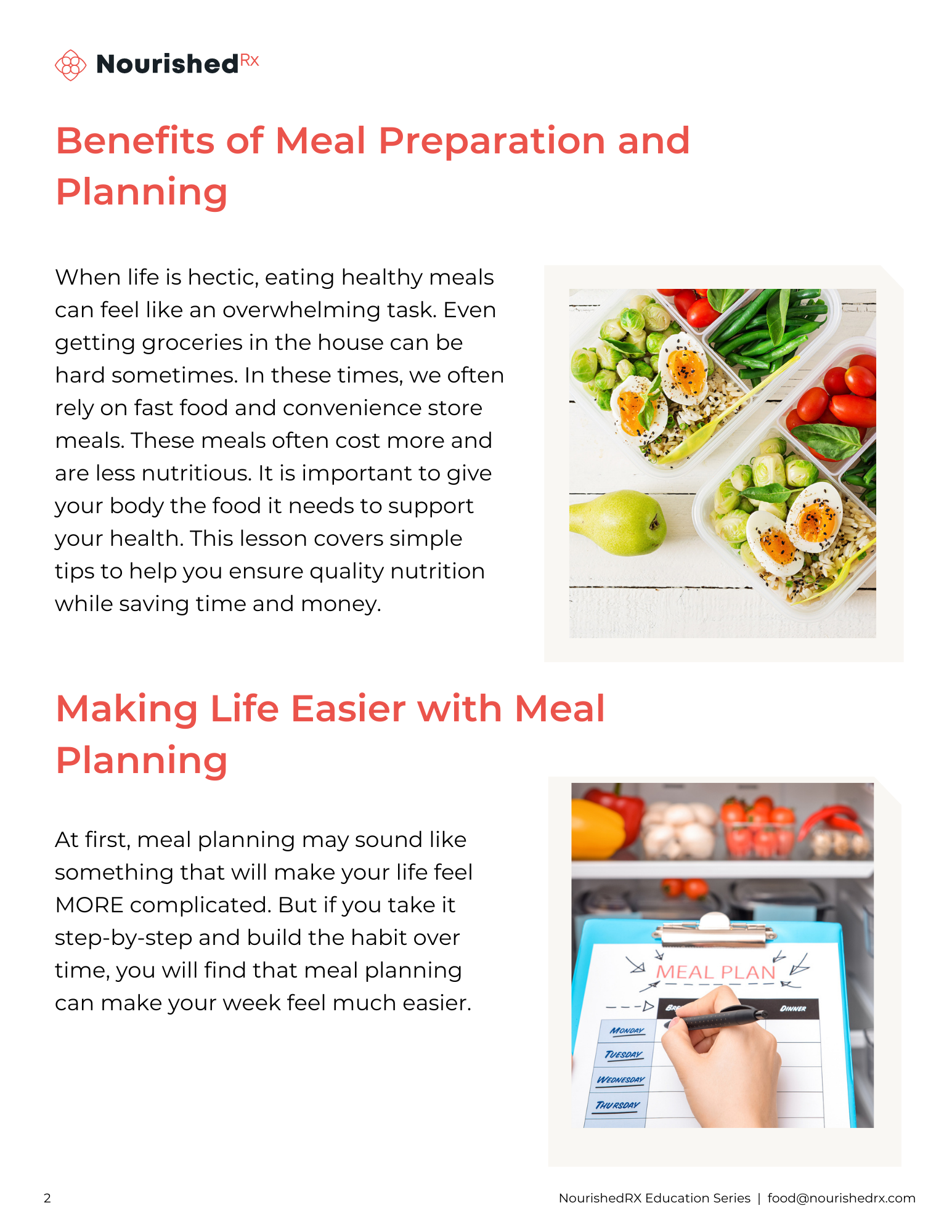 Meal Planning & Prep – NourishedRx