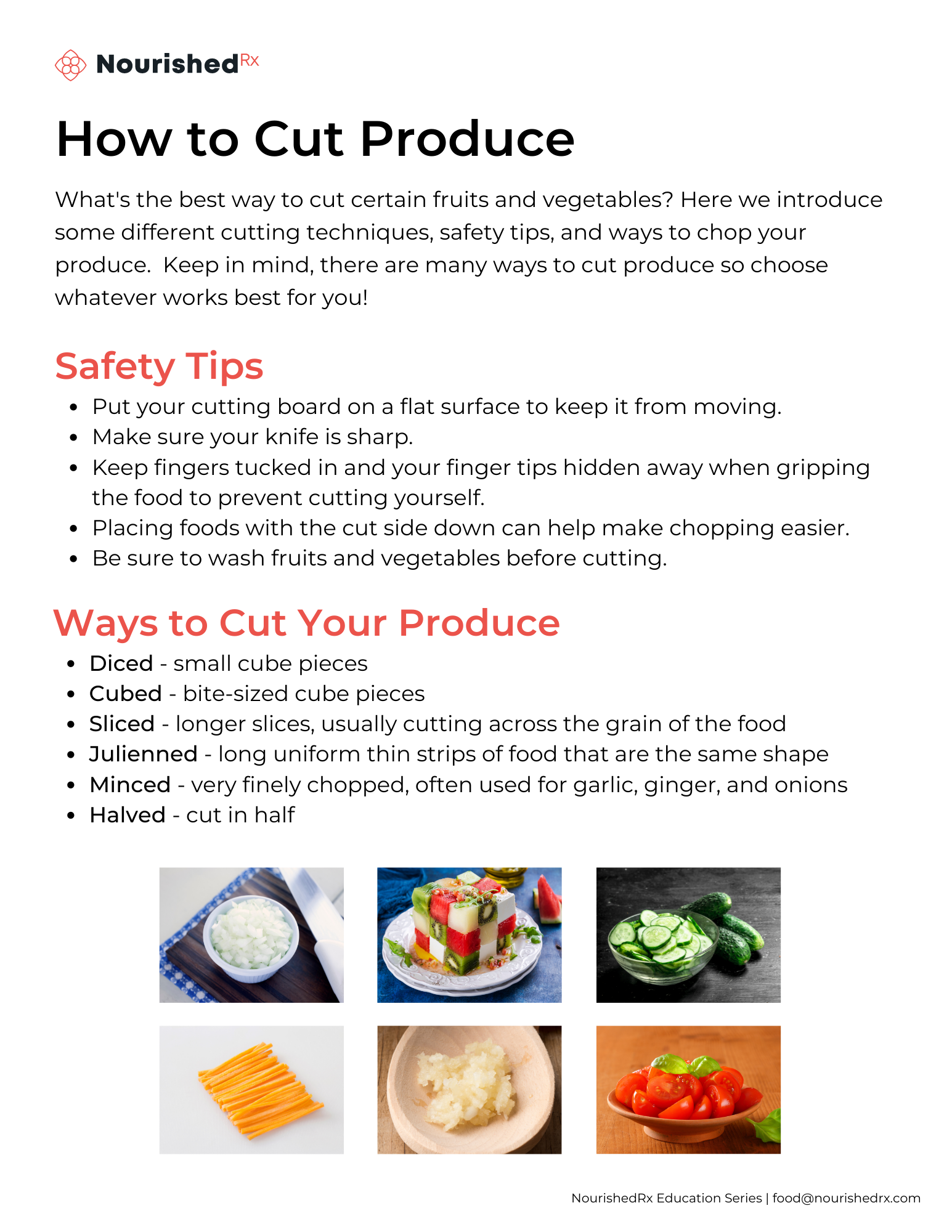 How to Cut Produce – NourishedRx