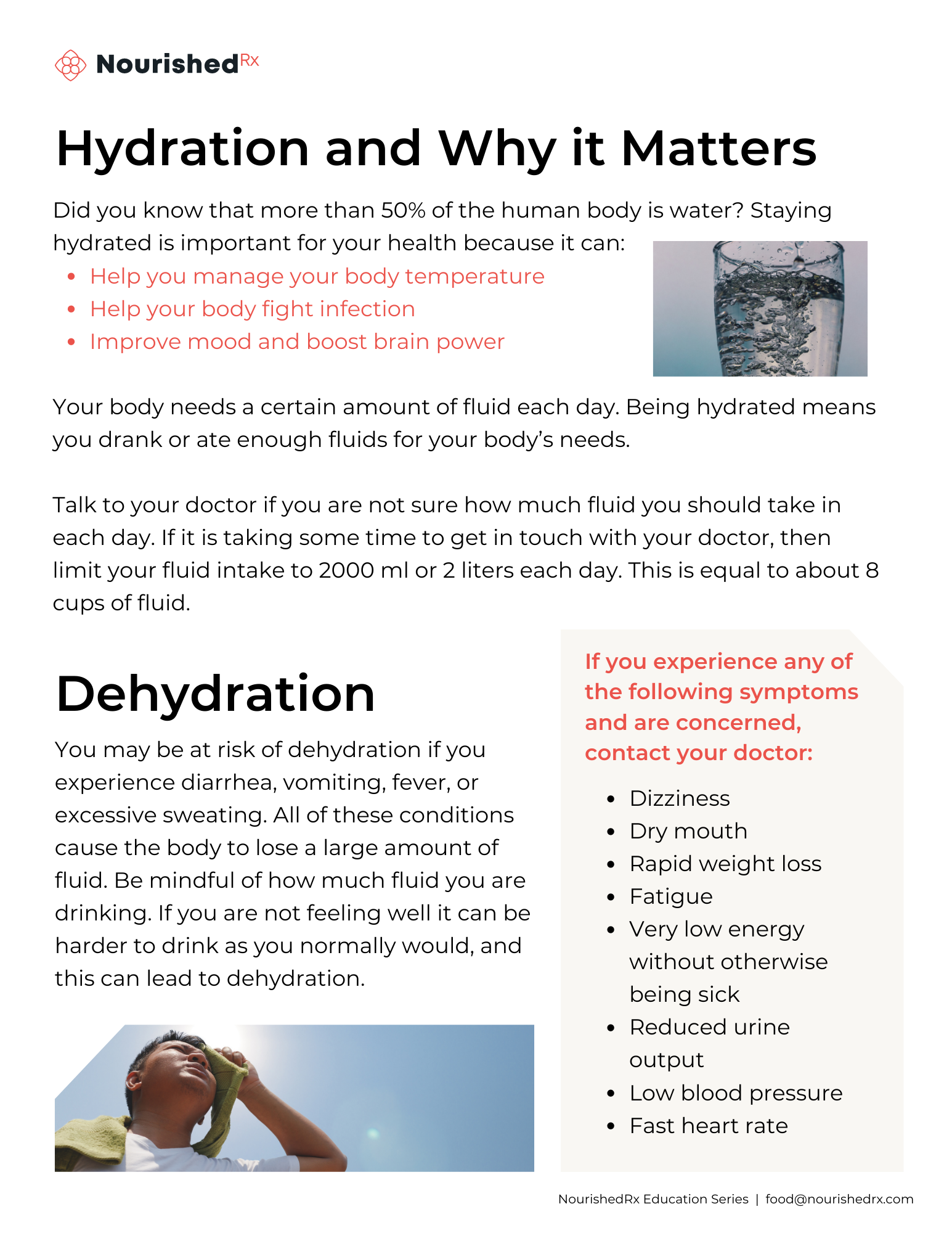 Hydration and Why it Matters – NourishedRx